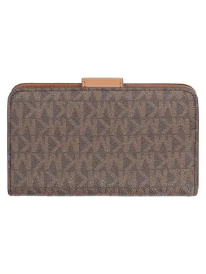 Michael Kors Portafoglio Medium Con Stampa Logo E Ciondolo Mk Pop