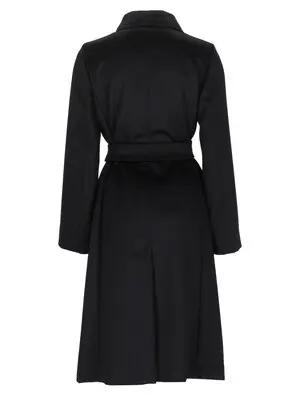 Max Mara Wool Wrap Coat - Black