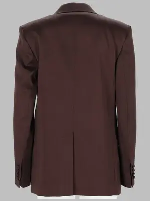 Max Mara Blazer Doppiopetto In Evenrs Satin