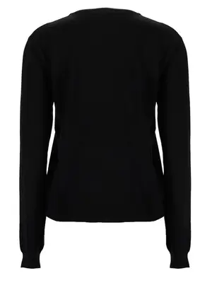 Moschino Teddy Bear Appliqué Knit Sweater