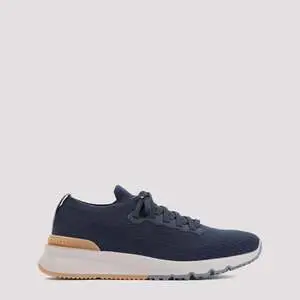 Brunello Cucinelli Wool Sneakers With Rubber Sole
