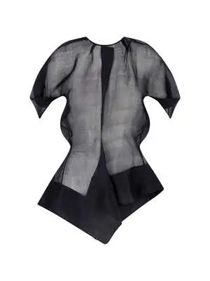 Khaite 100% Silk T-shirt - Black