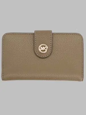 Michael Kors Mk Pop Charm Medium Mini Wallet 8.2 Cm X 12.7 Cm X 1.3 Cm In 100% Cow Leather