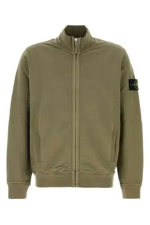 Stone Island STONE ISLAND Cotton Crewneck Sweatshirt With Logo Detail Green
