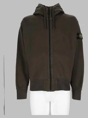 Stone Island Cotton Crewneck Sweatshirt With Logo Detail - Grey