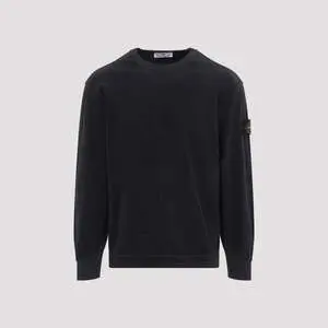 Stone Island Cotton Sweatshirt With Logo Detail - Grey