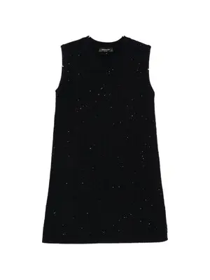 Fabiana Filippi Wool Blend Short Dress - Blue