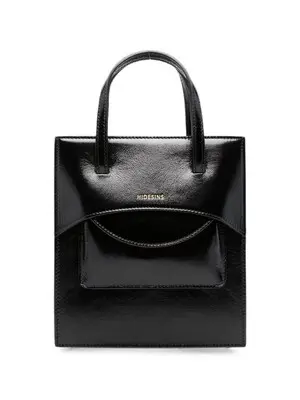 HIDESINS Pocket Leather Handbag - Black