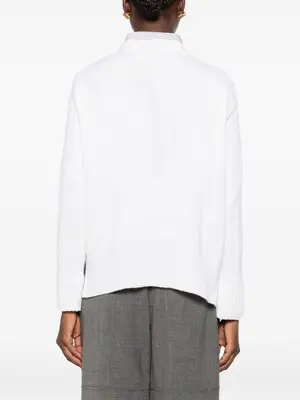 BASE Wool And Cashmere Crewneck Sweater - White