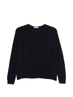 BASE Wool And Cashmere Crewneck Sweater - Blue