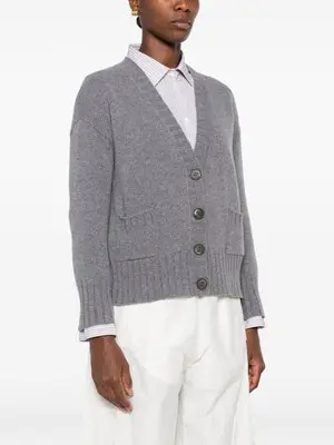 BASE Wool V-necked Cardigan