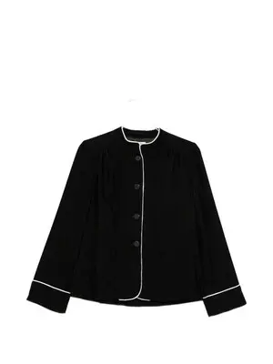 FORTE_FORTE Velvet Tang Jacket - Black