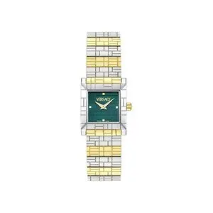 Versace Mosaic Bracelet Watch 'two Tone - Silver