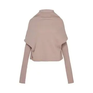 Rick Owens Long-sleeve Crater Maglia 'rose - Red