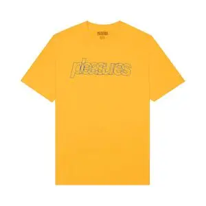 PLEASURES Flight Tee - Gold