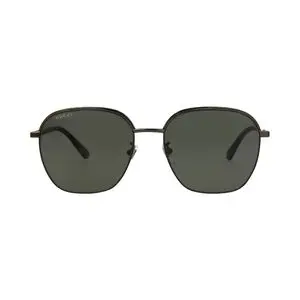 Gucci Square-frame Metal Sunglasses 'ruthenium/grey