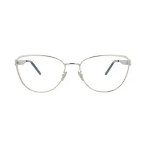 Saint Laurent Cat Eye-frame Metal Optical Frames /transparent - Silver