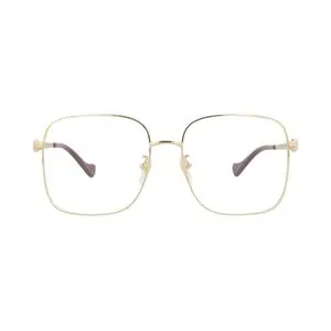 Gucci Square-frame Metal Optical Frames /transparent - Gold