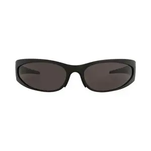 Balenciaga Shield-frame Aluminium Sunglasses /grey - Black