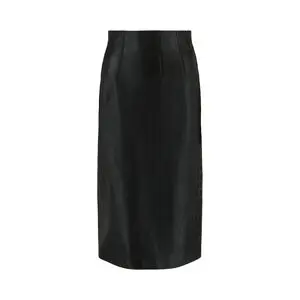 Alexander McQueen Leather Pencil Skirt