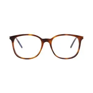 Saint Laurent Round-frame Acetate Optical Frames 'havana/transparent - Brown