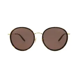 Gucci Round-frame Acetate Sunglasses 'havana/gold - Brown