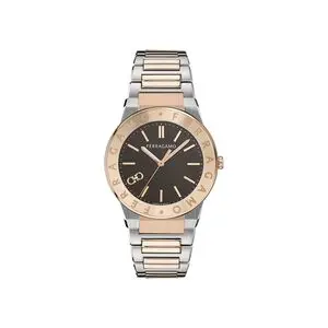 FERRAGAMO Sapphire Logo Bracelet Watch 'two Tone
