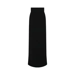 FERRAGAMO Wool Blend Maxi Skirt - Black