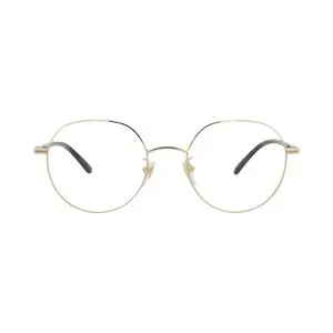 Gucci Round-frame Metal Optical Frames /havana/transparent - Gold