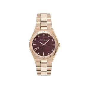 FERRAGAMO Vega Upper East Diamond Watch 'rose