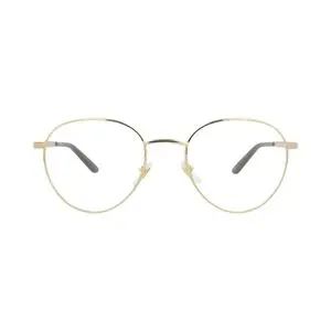Gucci Round-frame Metal Optical Frames /black/transparent - Gold