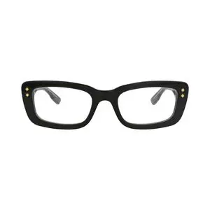 Gucci Square-frame Acetate Optical Frames /transparent - Black