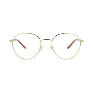 Gucci Round-frame Metal Optical Frames /transparent - Gold