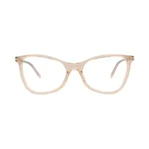 Saint Laurent Cat Eye-frame Acetate Optical Frames 'nude/transparent - Cream