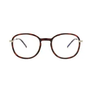 Saint Laurent Round-frame Injection Optical Frames 'havana/gold/transparent
