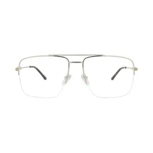 Gucci Aviator-frame Metal Optical Frames /transparent - Silver