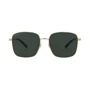 Gucci Square-frame Metal Sunglasses /green - Gold
