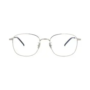 Saint Laurent Round-frame Metal Optical Frames /transparent - Silver