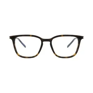 Saint Laurent Square-frame Acetate Optical Frames 'havana/transparent - Brown