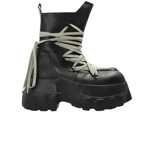 Rick Owens Megalace Mega Tractor Pearl - Black
