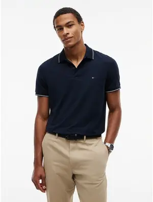 Tommy Hilfiger Regular Fit Th Performance Jersey Polo - Navy