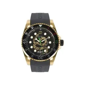 Gucci Dive Silicone Watch - Gold