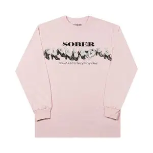 PLEASURES Sober Long-sleeve T-shirt - Pink