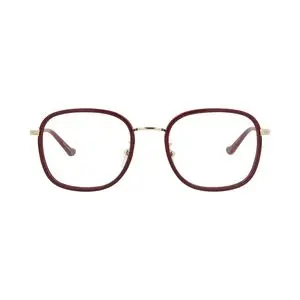 Gucci Square-frame Injection Optical Frames /gold/transparent - Red