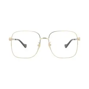 Gucci Square-frame Metal Optical Frames /transparent - Gold