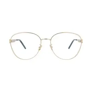 Saint Laurent Round-frame Metal Optical Frames /transparent - Gold