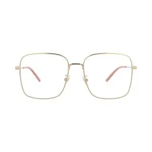Gucci Square-frame Metal Optical Frames /transparent - Gold