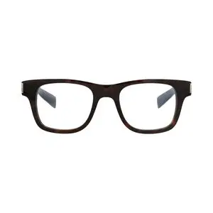 Saint Laurent Square-frame Recycled Acetate Optical Frames 'havana/transparent - Brown