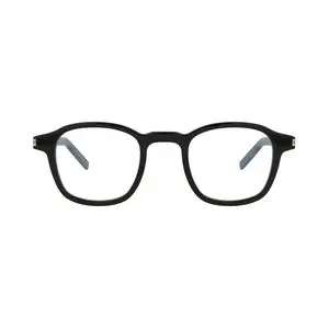 Saint Laurent Round-frame Acetate Optical Frames /transparent - Black