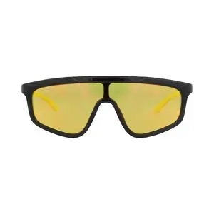 Gucci Shield-frame Injection Sunglasses /yellow - Black